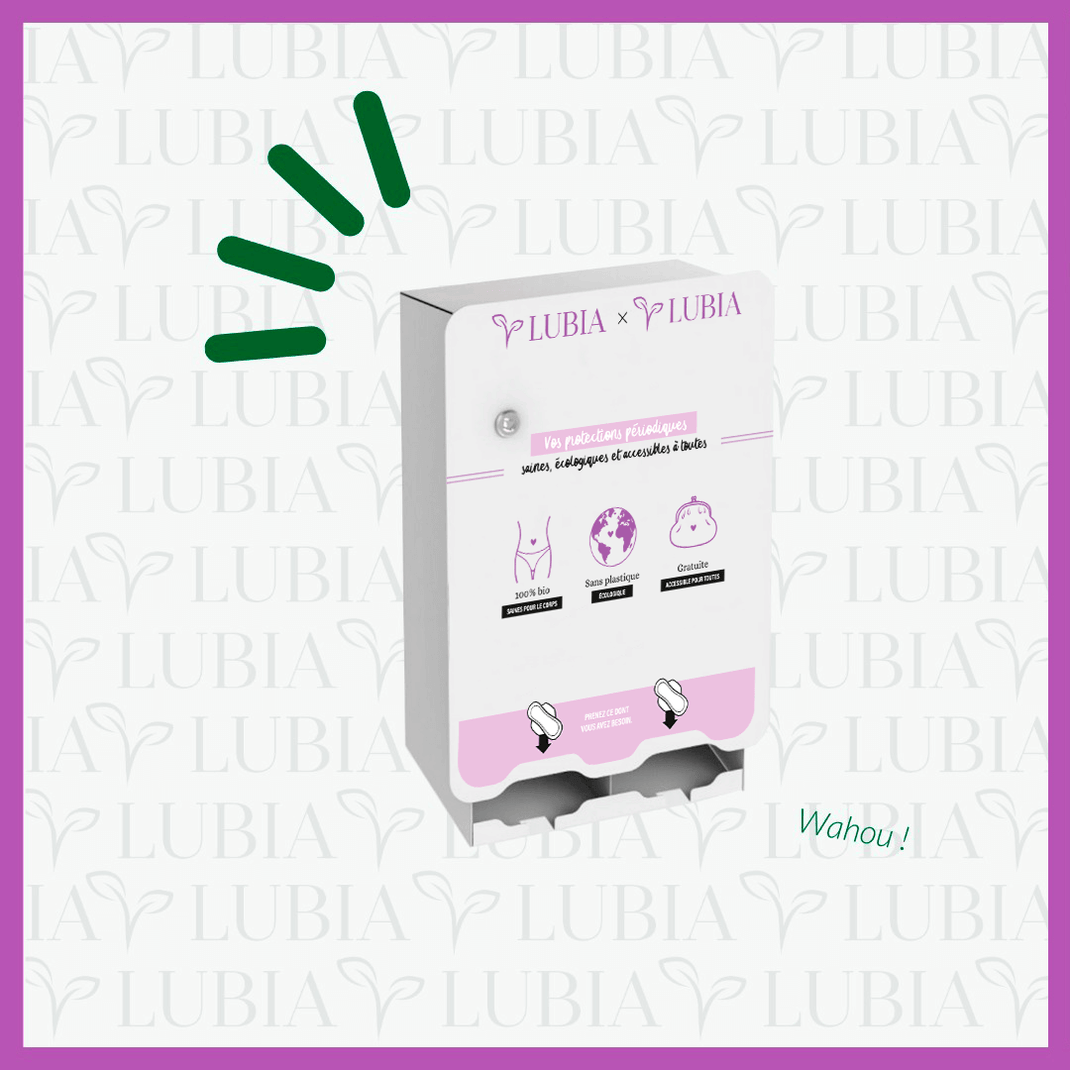 Distributeurs de serviettes hygiéniques 100% BIO - Lubia