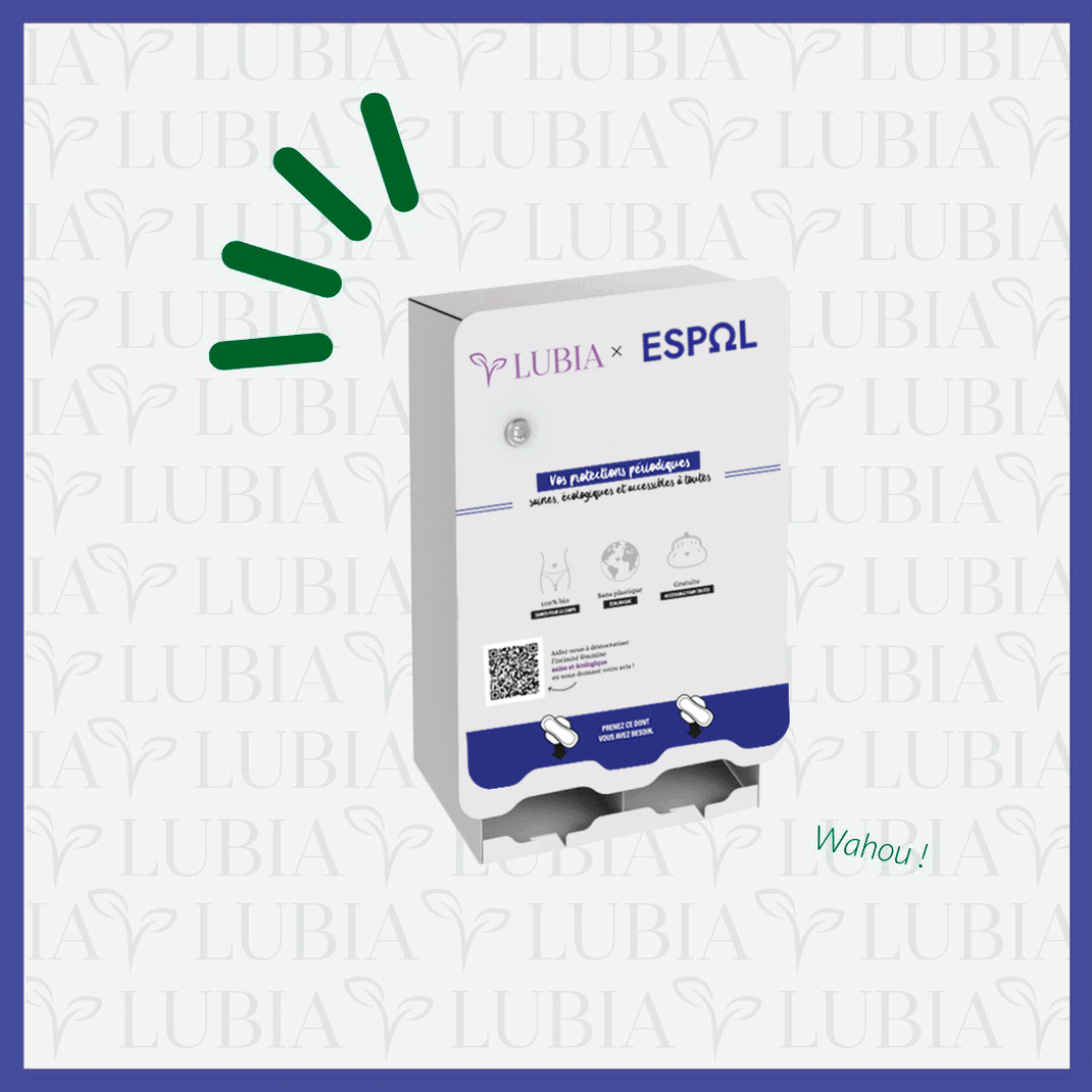 Distributeurs de serviettes hygiéniques 100% BIO - Lubia